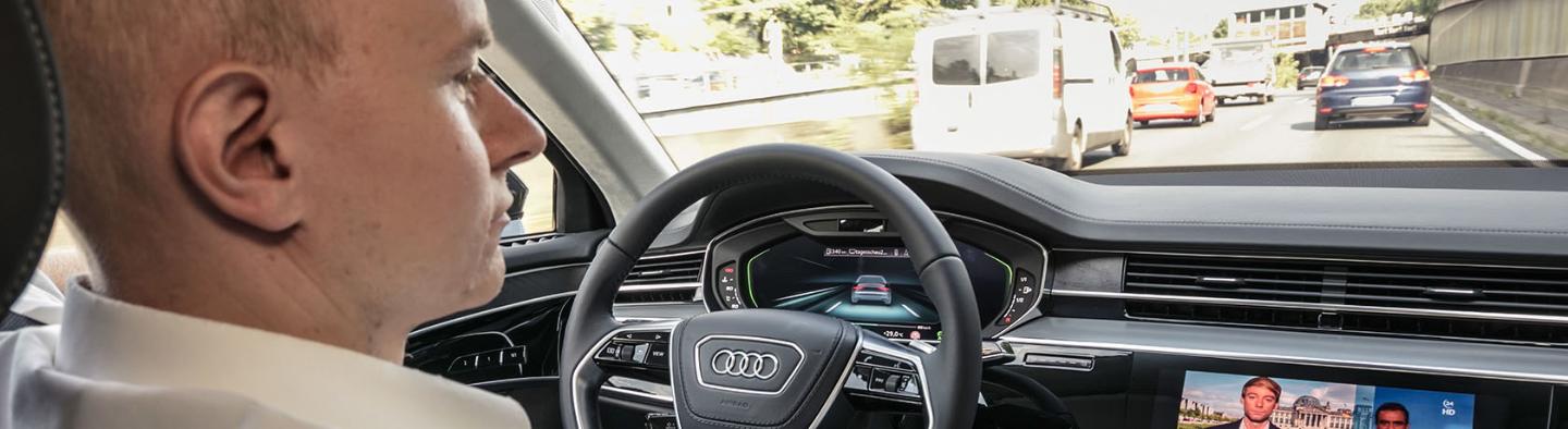 Tomorrow autonomous driving, today the Traffic Jam Pilot | Volkswagen ...